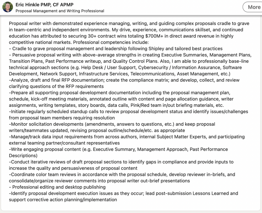 How to Optimize a Proposal Writer LinkedIn Profile | Technical Writer HQ